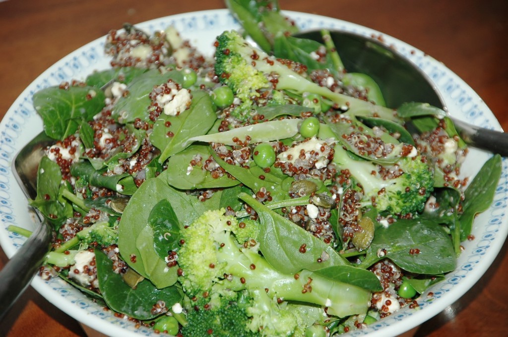 Quinoa with Greens and Pistachio Pesto | Healthy Home Cafe
