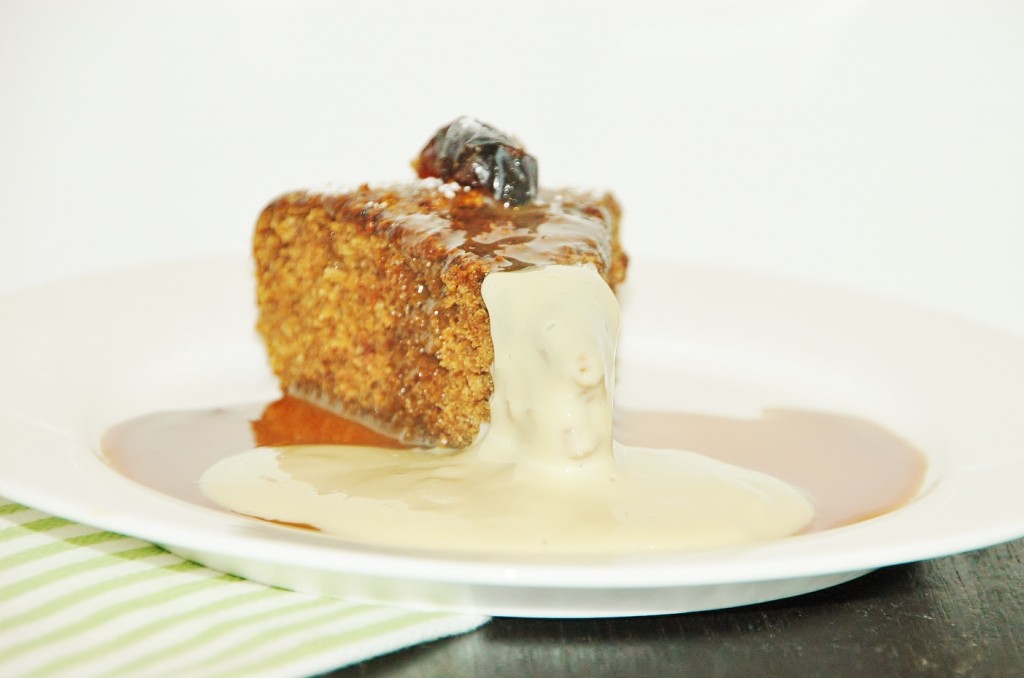 Spiced Sticky Toffee Pudding with Chai Custard | Healthy Home Cafe