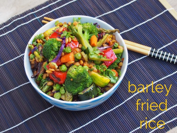 Fried Rice with Barley | Healthy Home Cafe