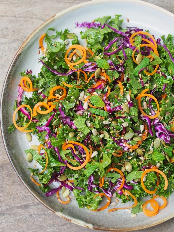 Veggie-licious Spring Summer and a Kale Slaw | Healthy Home Cafe
