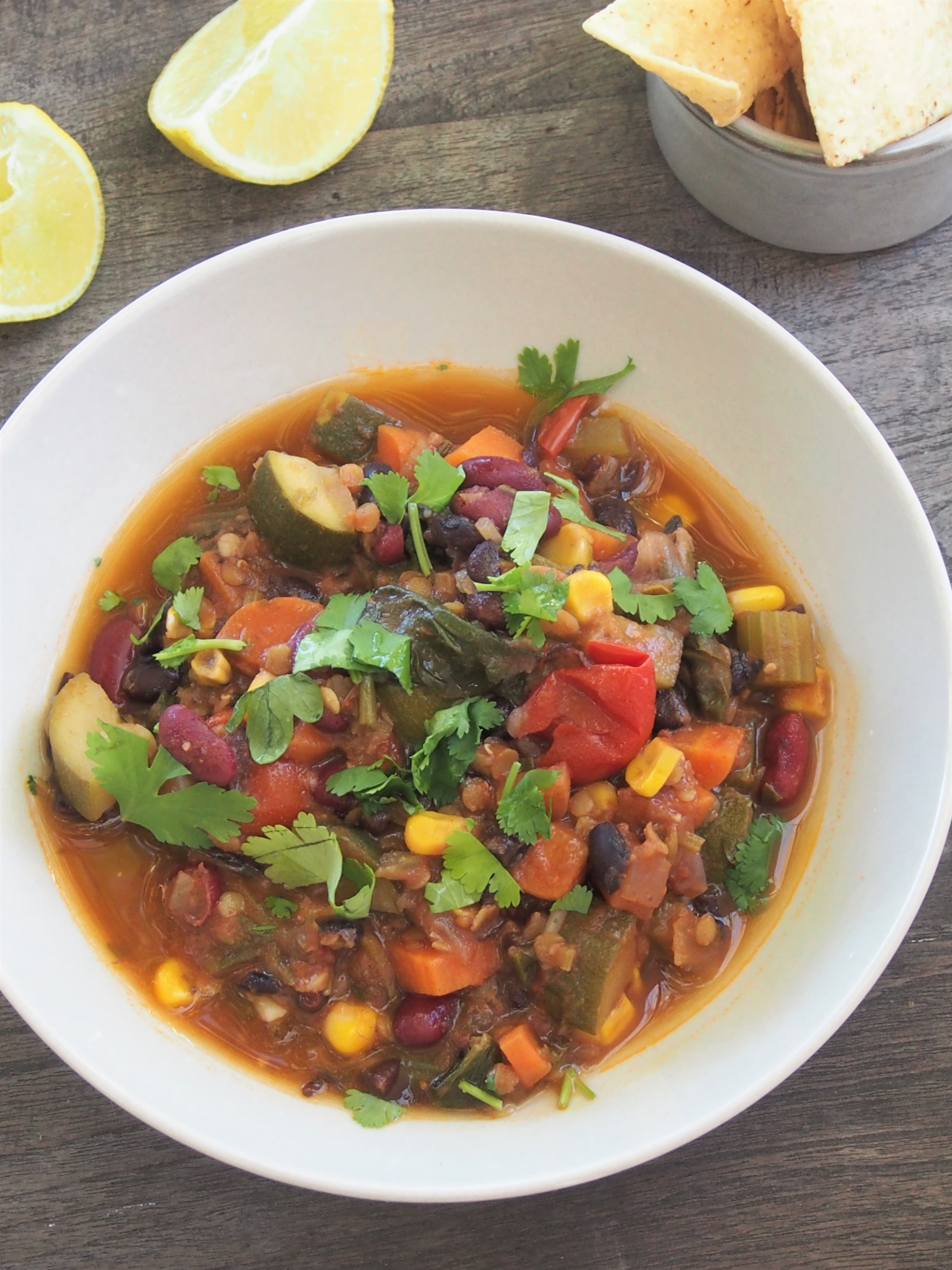 Fast Fabulous Bean Chilli with Lime and Avocado | Healthy Home Cafe