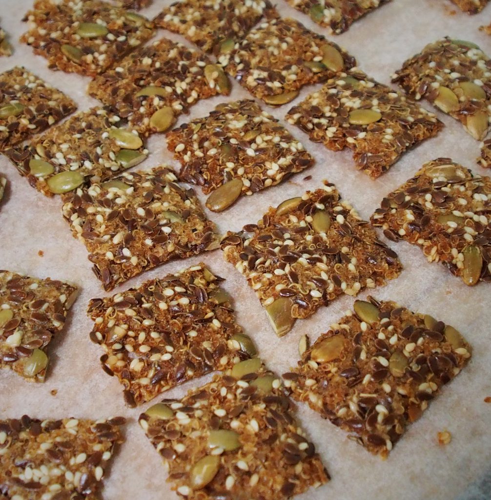 Seedy Quinoa Crackers | Healthy Home Cafe