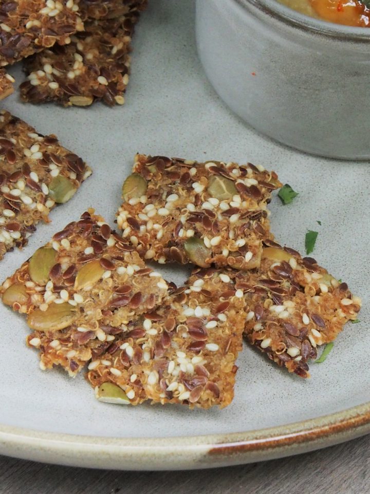 Seedy Quinoa Crackers | Healthy Home Cafe